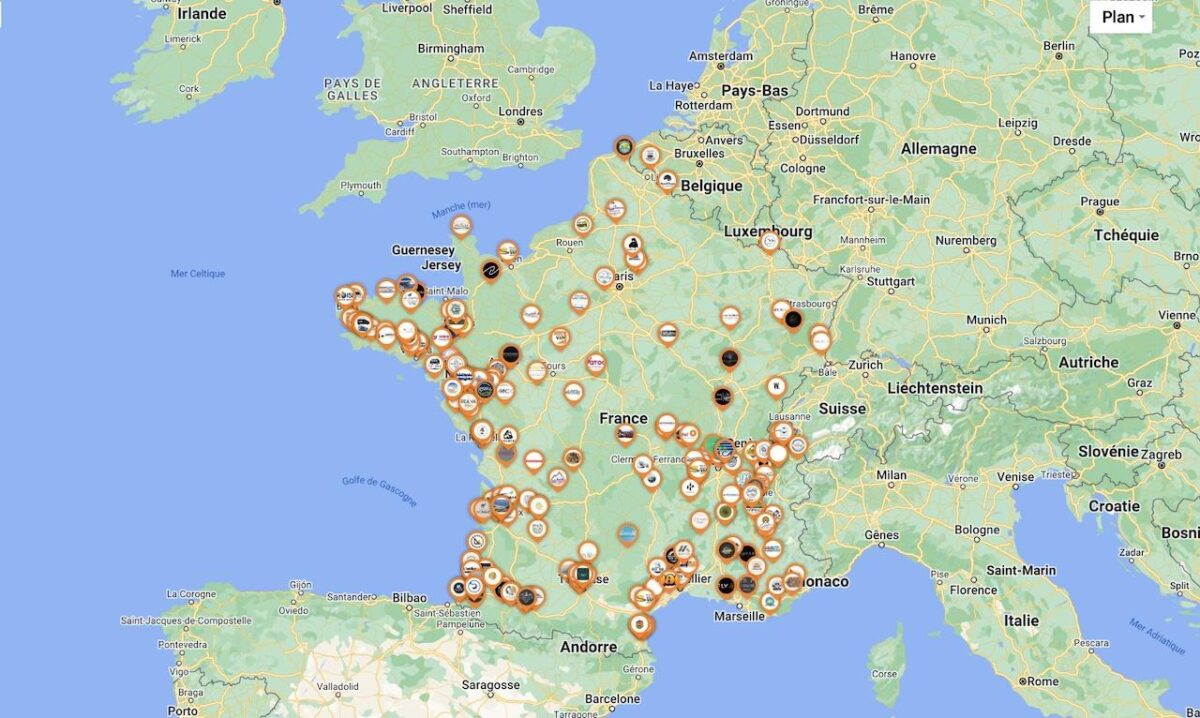 Carte de France des artisans aménageurs – plus de 200 professionnels ...
