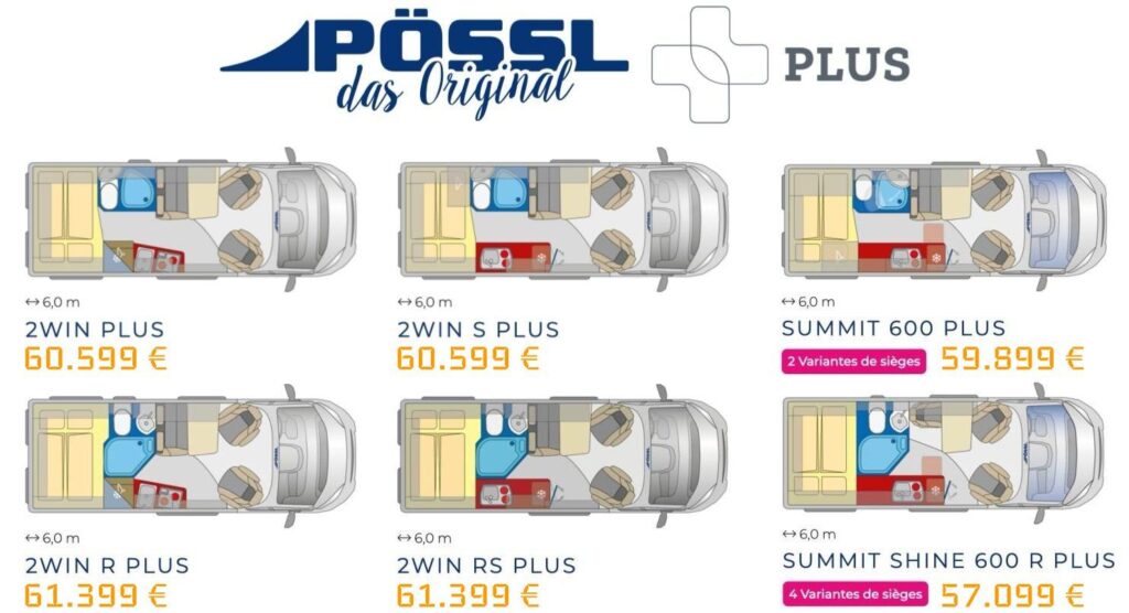 Pössl Summit Shine 600 R Plus : un fourgon bien aménagé, bien équipé ...